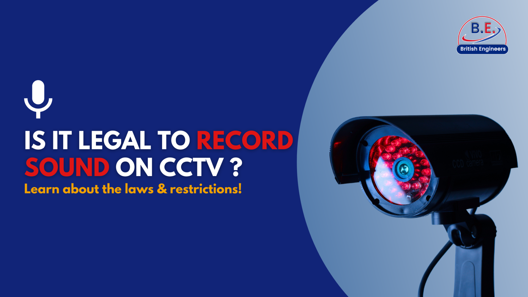 Is It Legal to Record Sound on CCTV in the UK?